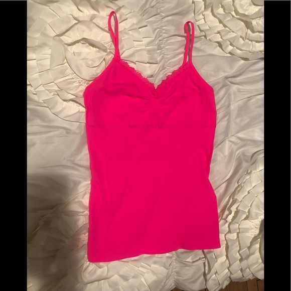 No Boundaries | Tops | Neon Pink Lace Camisole | Poshmark